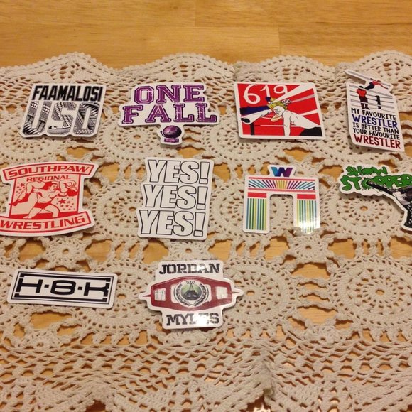 WWE | Other | Wwe Wrestling Stickers Decals Wrestlemania | Poshmark